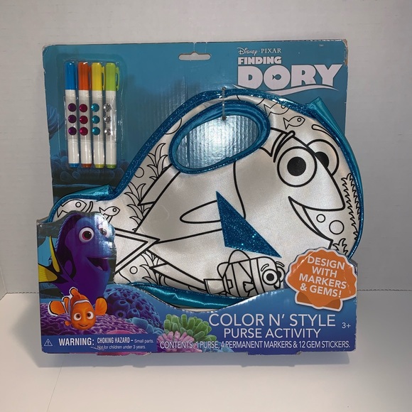 Disney Other Nwt Finging Dory Purse Color Activity New Poshmark